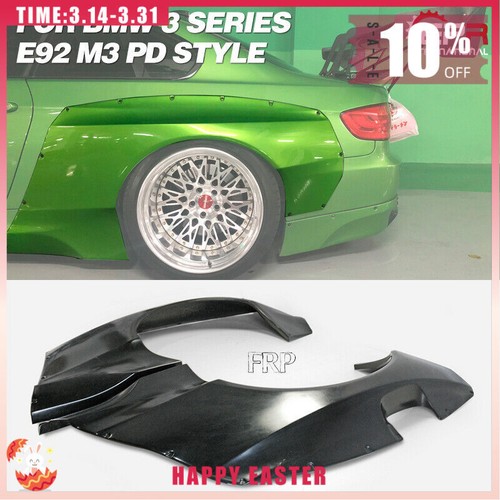 For BMW E92 M3 PD Style FRP Fiber Wide Body Rear Fender Exterior parts ...