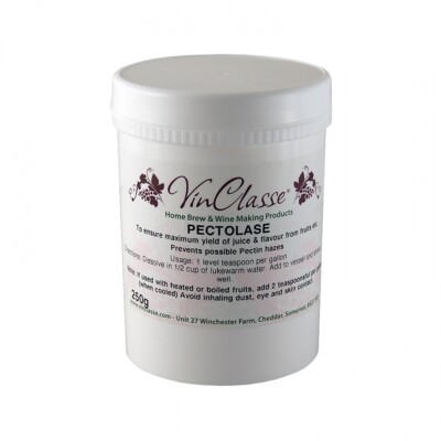VinClasse Pectolase - Pectinase - Pectin Enzyme - For Wine And Cider ...