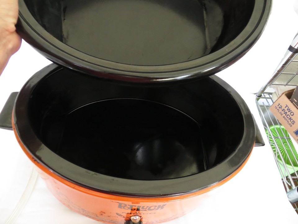 Vintage Nesco POT LUCK 5-Quart Slow Cooker - 1960s - Orange - Metal ...