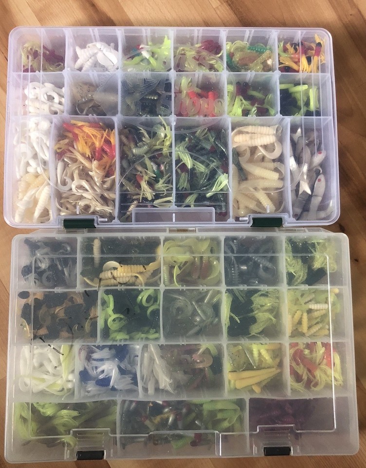 1000+ Crappie Panfish Perch Jigs Grubs Tubes Fishing Lures Mixed | eBay