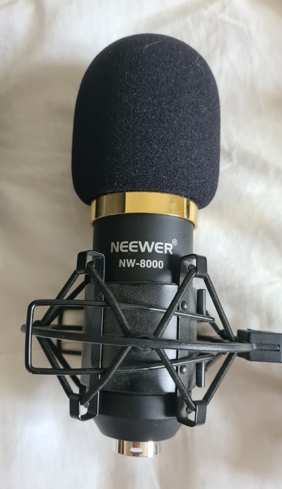 Neewer NW-8000 Microphone With Shock Mount, Table Clamp and Pop Filter ...
