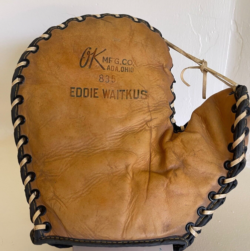 vintage Eddie Waitkus 1st Basemen OK MF glove MLB Philly The Natural ...