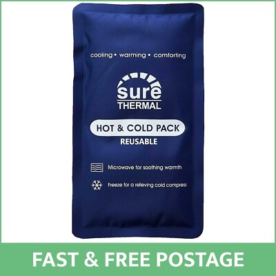 Reusable Hot & Cold Ice Gel Pouch for Pain Relief - Soft Tissue Muscle ...