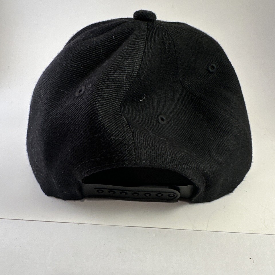 Six Flags Batman Hat Cap DC Comics Black Yellow Snapback Adult Vintage ...