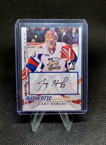 2007 Jimmy Howard Auto ITG Between The Pipes Authentic Goalie Graphs ...