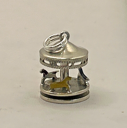 Vintage .925 STERLING SILVER 3D Carousel CHARM For Charm Bracelet | eBay