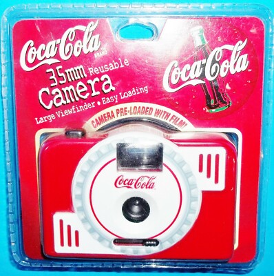 NEW SEALED 1999 COCA-COLA COKE 35MM REUSABLE CAMERA PRELOADED WITH FILM ...