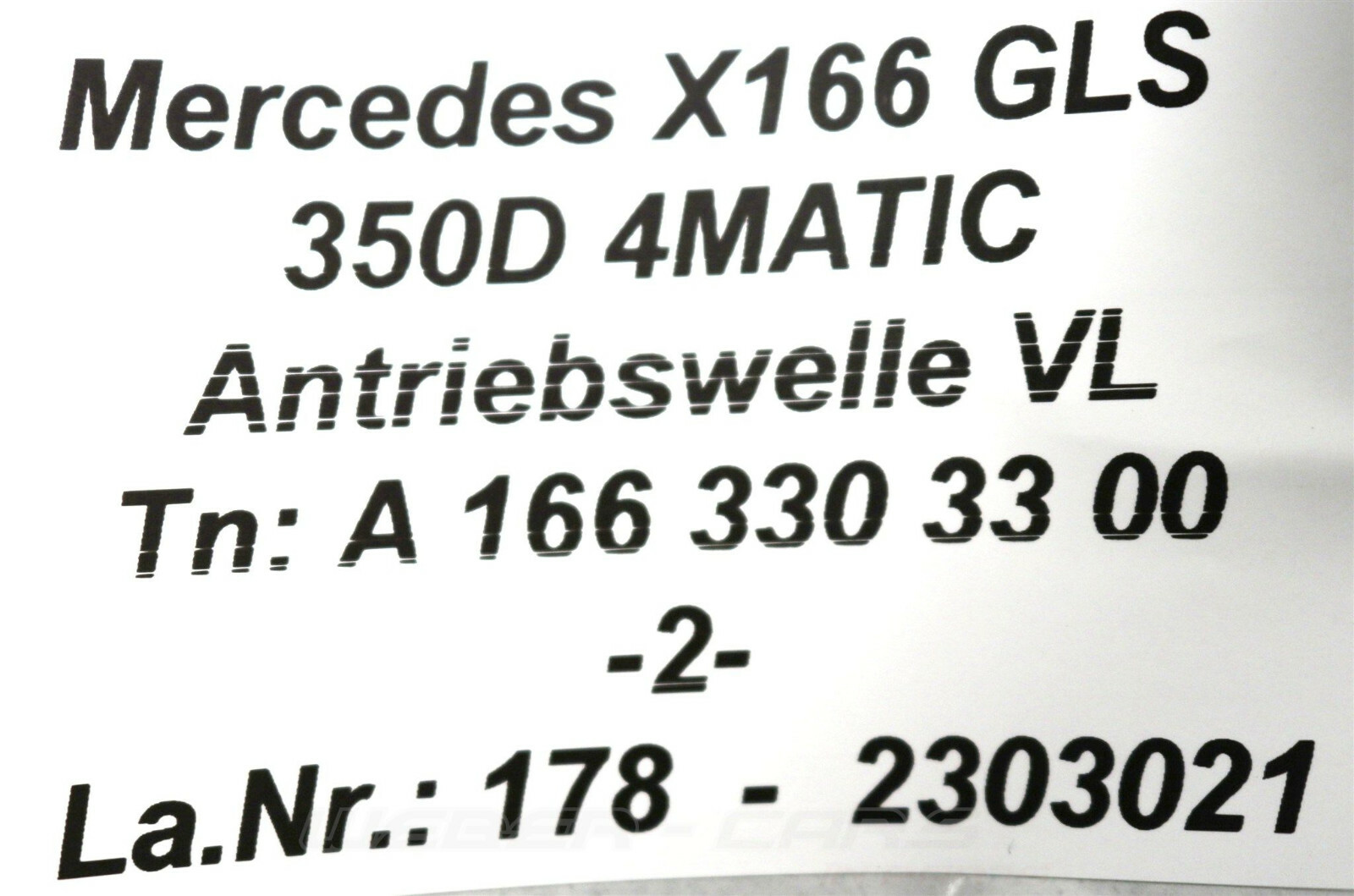 A1663303300 Mercedes W166 ML X166 GLS 4MATIC Drive Shaft Front Axle ...