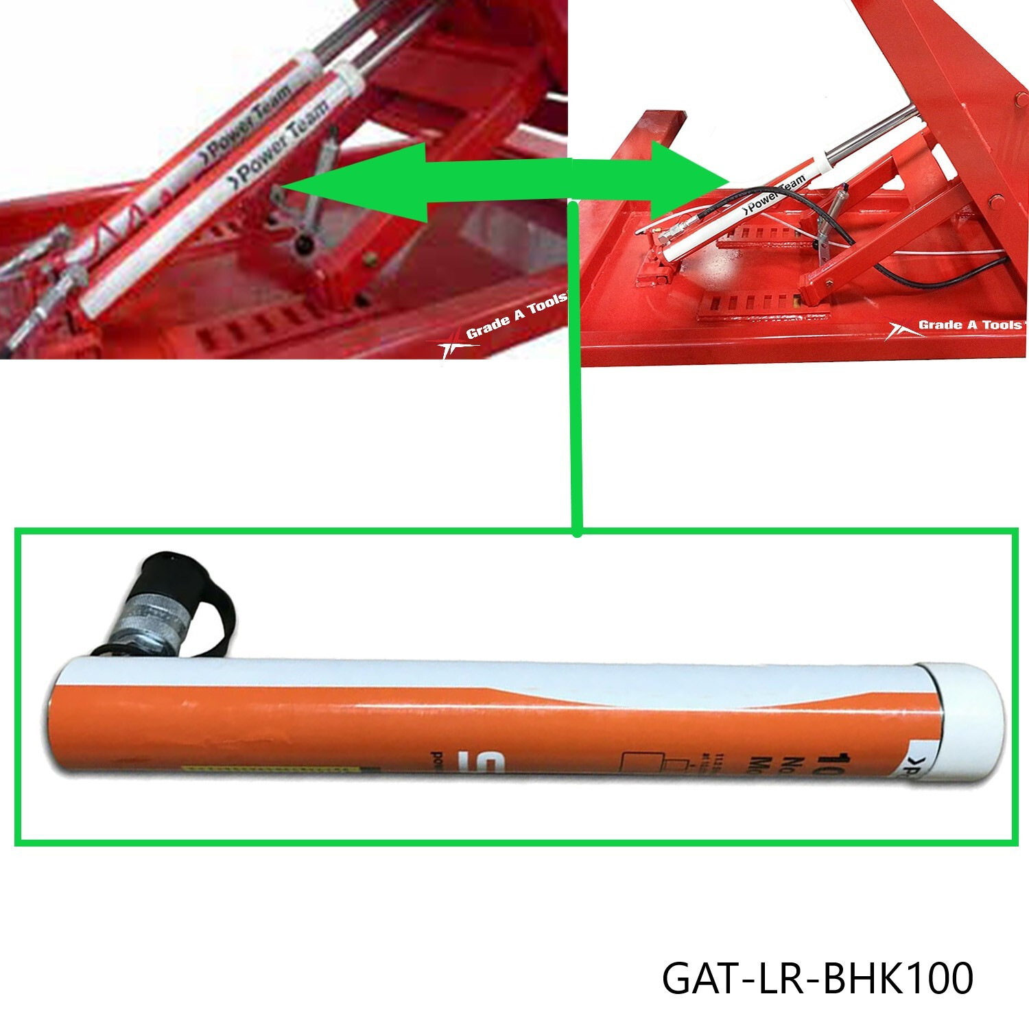 Blackhawk power pro series Frame Machine Lift Ram 10 Ton - - 16" Stroke ...