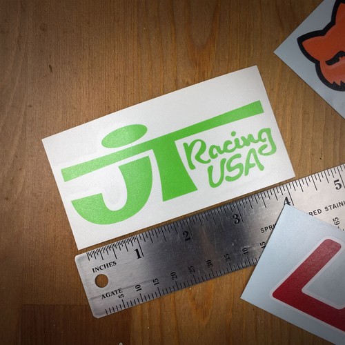 JT Racing Decal - Green Vintage Motocross Sticker | eBay