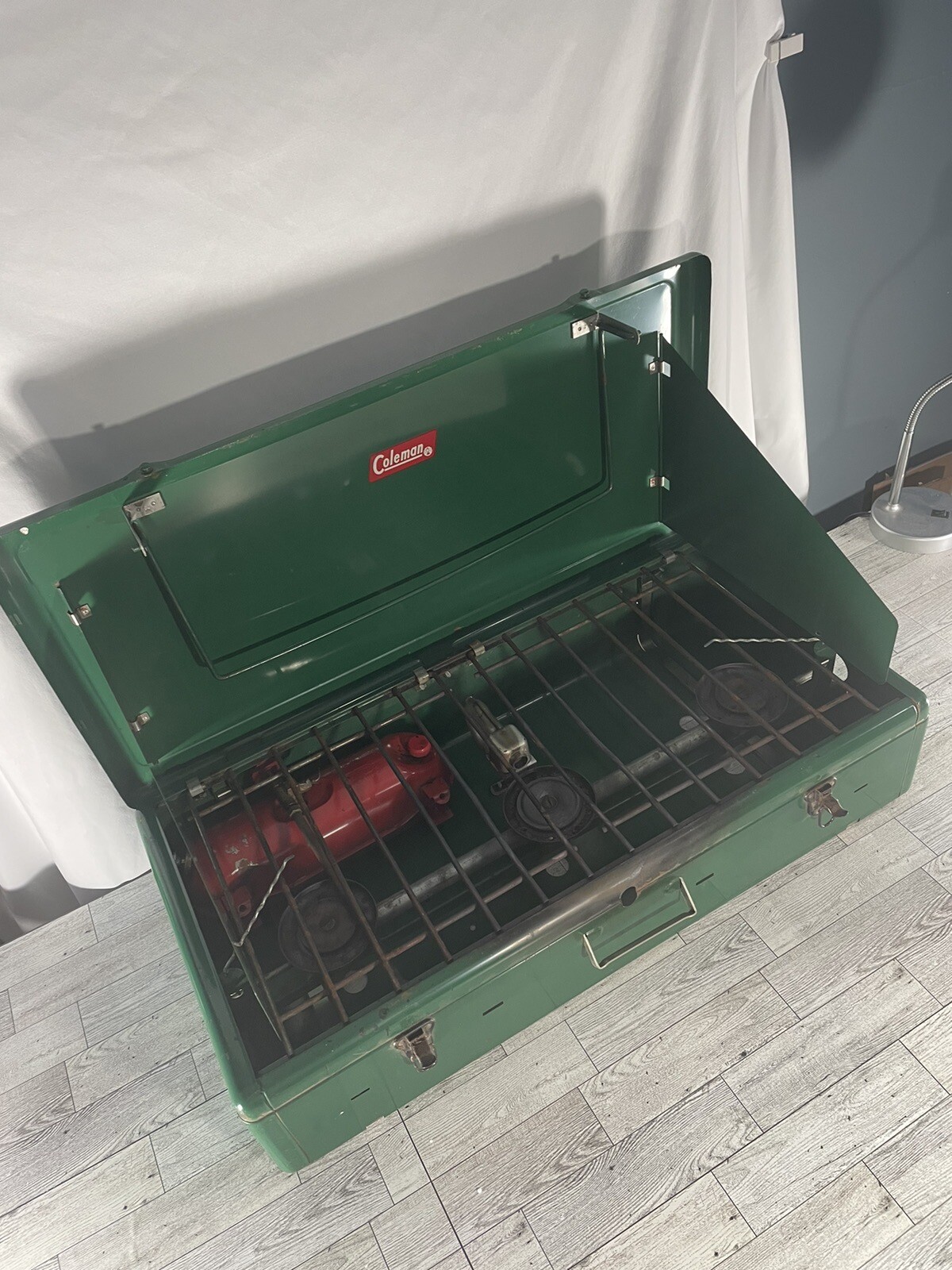 1950’s Vintage Coleman Model 426B Triple 3 Burner Green Gas Camping ...