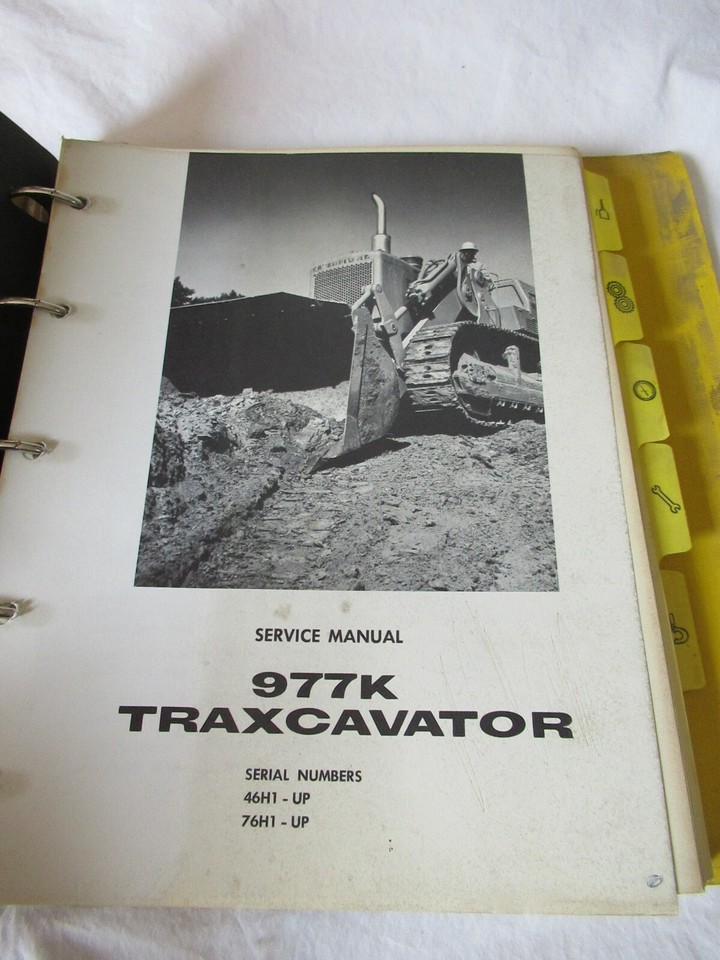 1967 CAT Caterpillar 977 traxcavator tractor service manual SN 46H1-UP ...