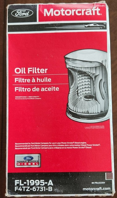 (1) Genuine Ford Motorcraft Engine Oil Filter FL-1995-A F4TZ-6731-B for ...