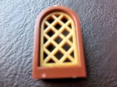 Lego-30044+29170-Window +Lattice panel 1x2x2.66 with rounded top (x1 ...