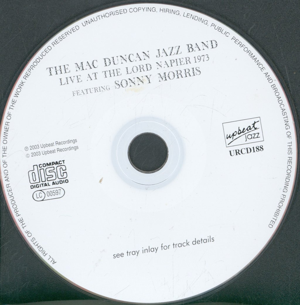 Mac Duncan Jazz Band Live At the Lord Napier 1973 CD Europe Upbeat Jazz 2003 | eBay