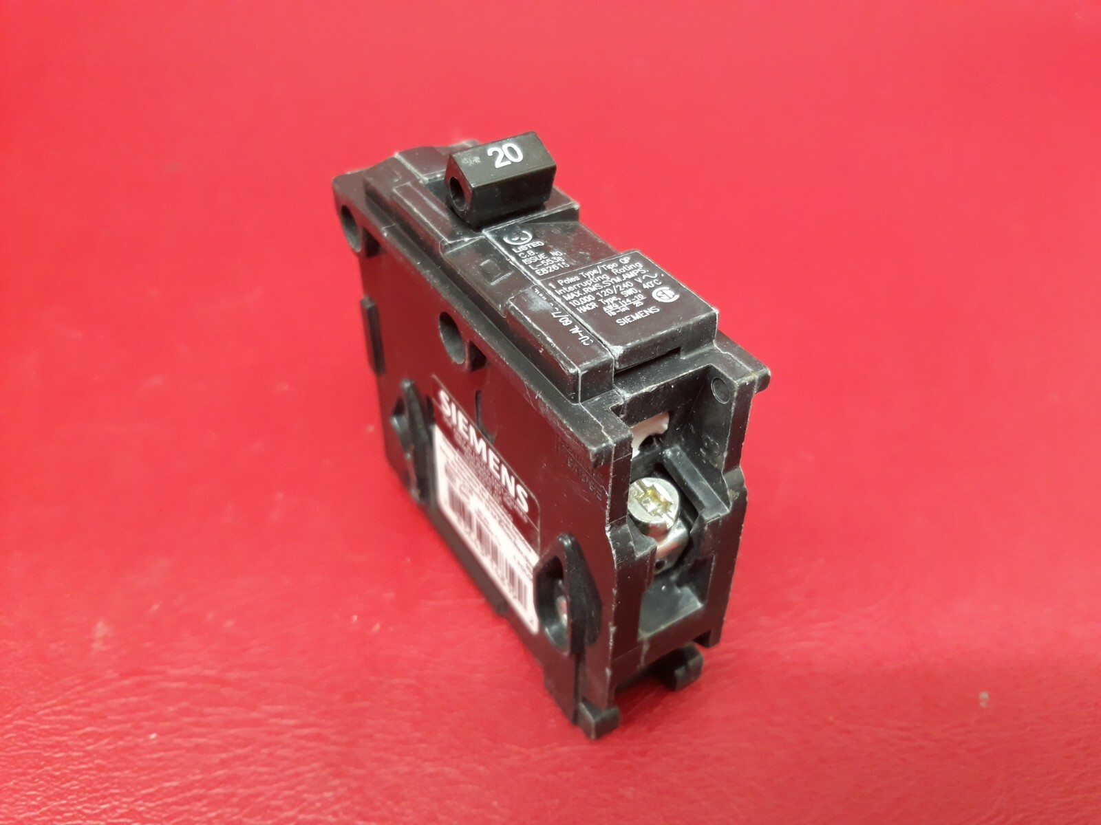 Siemens 20 Amp Single Pole Circuit Breaker Type QP Q120 | eBay