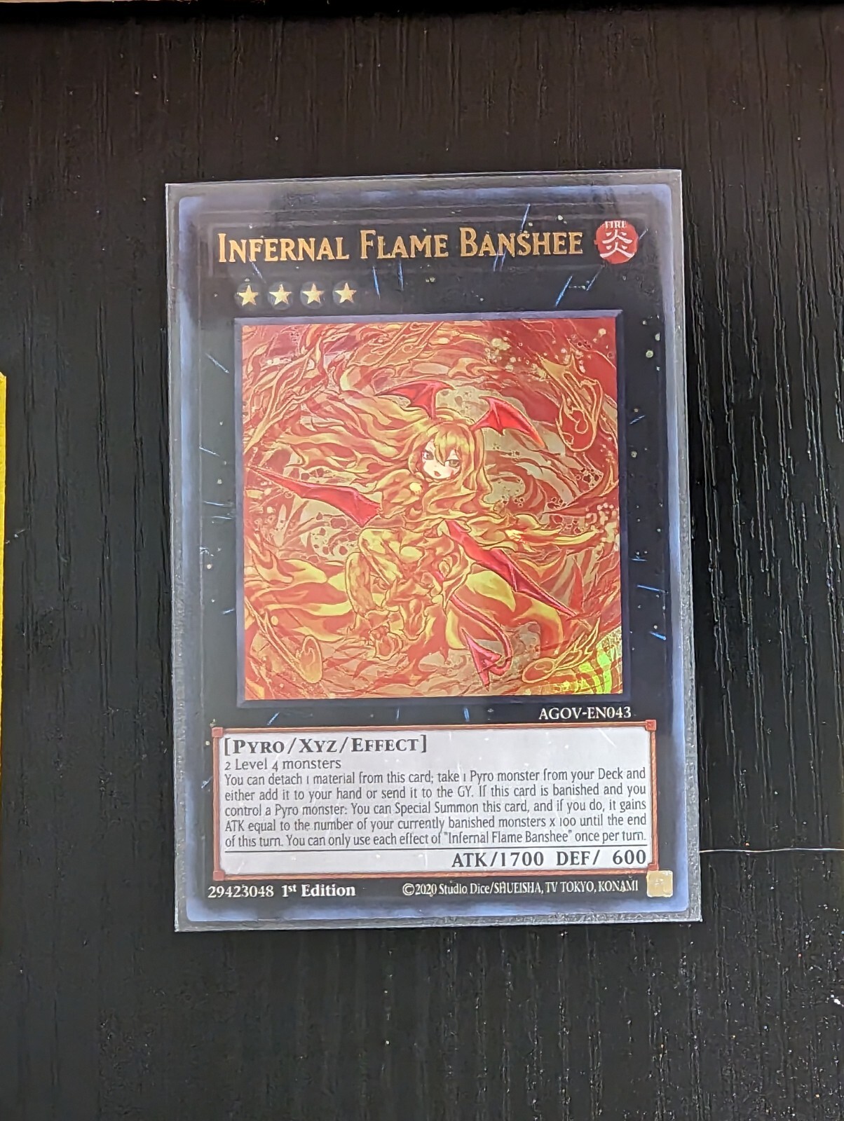 Yugioh! Infernal Flame Banshee - AGOV-EN043 - Ultra Rare - 1st Edition ...
