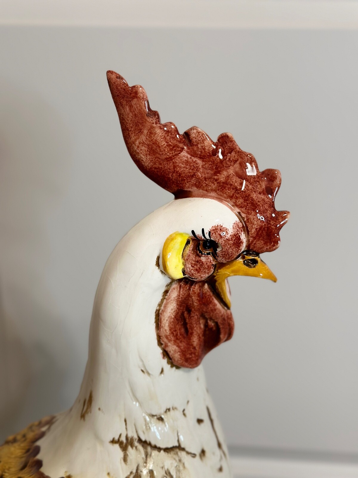 *RARE* Vintage Rooster from INTRADA ITALY Italian Ceramic Large ART one ...