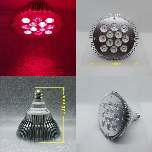 24W IR 830nm + 660nm Red PAR38 LED Lamp Spot Light Bulb F Therapy Plant ...
