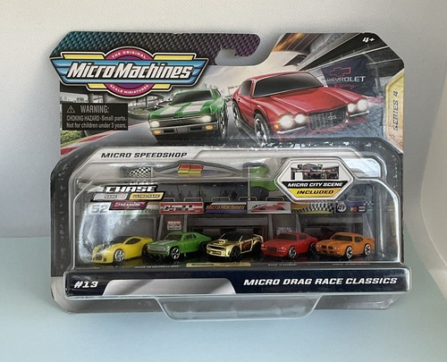 Micro Machines Series 4 w/ Rare GOLD CHASE + DRAG RACE CLASSICS # 13 ...