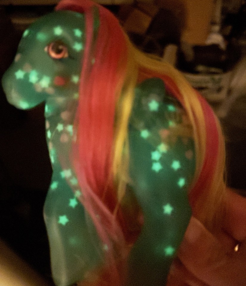 RARE VINTAGE 1987 MY LITTLE PONY MLP G1 GLOW N SHOW STARGLOW PEGASUS ...