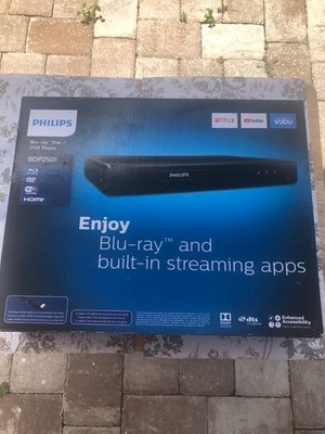 Philips Blue Ray DVD Player BDP 2501 New With Remote Control and Manual ...