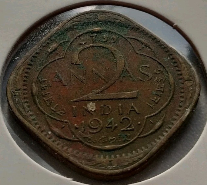 India - British | 2 Annas Coin | King George VI | Km:541A | 1942 | eBay UK