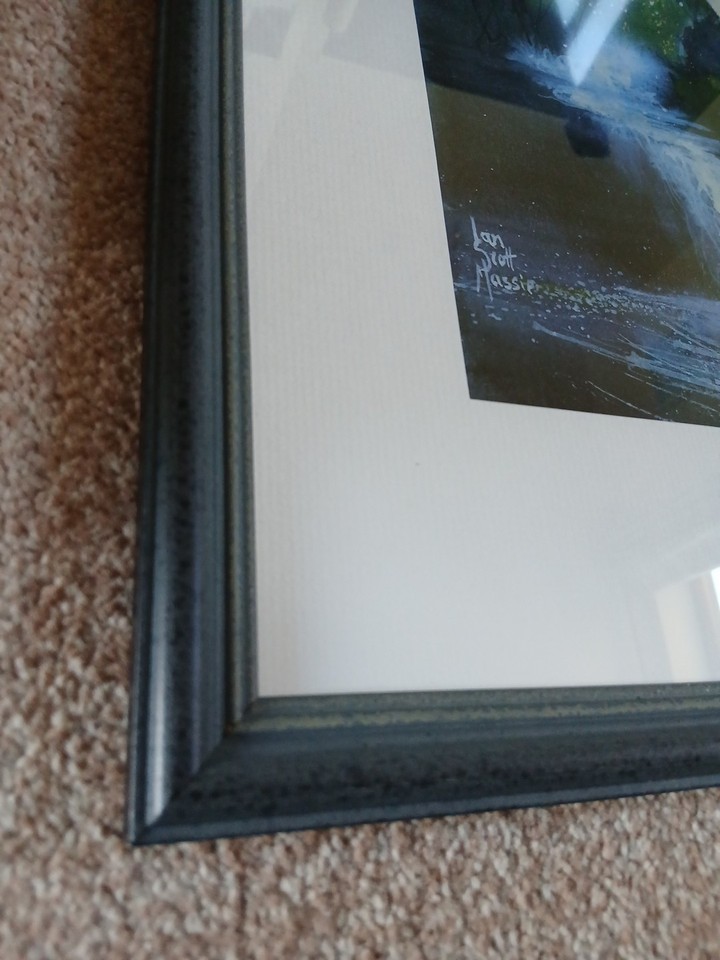 West Burton Falls Yorkshire Art Print Ian Scott Massie Mounted Framed ...