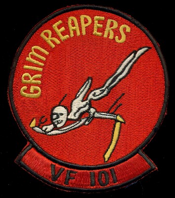 USN VF-101 Grim Reapers Patch Q-1 | eBay