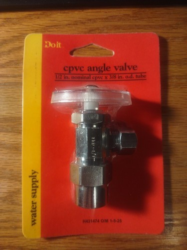 Do It Best CPVC Angle Valve 1/2" cpvc inlet 3/8" OD outlet | eBay