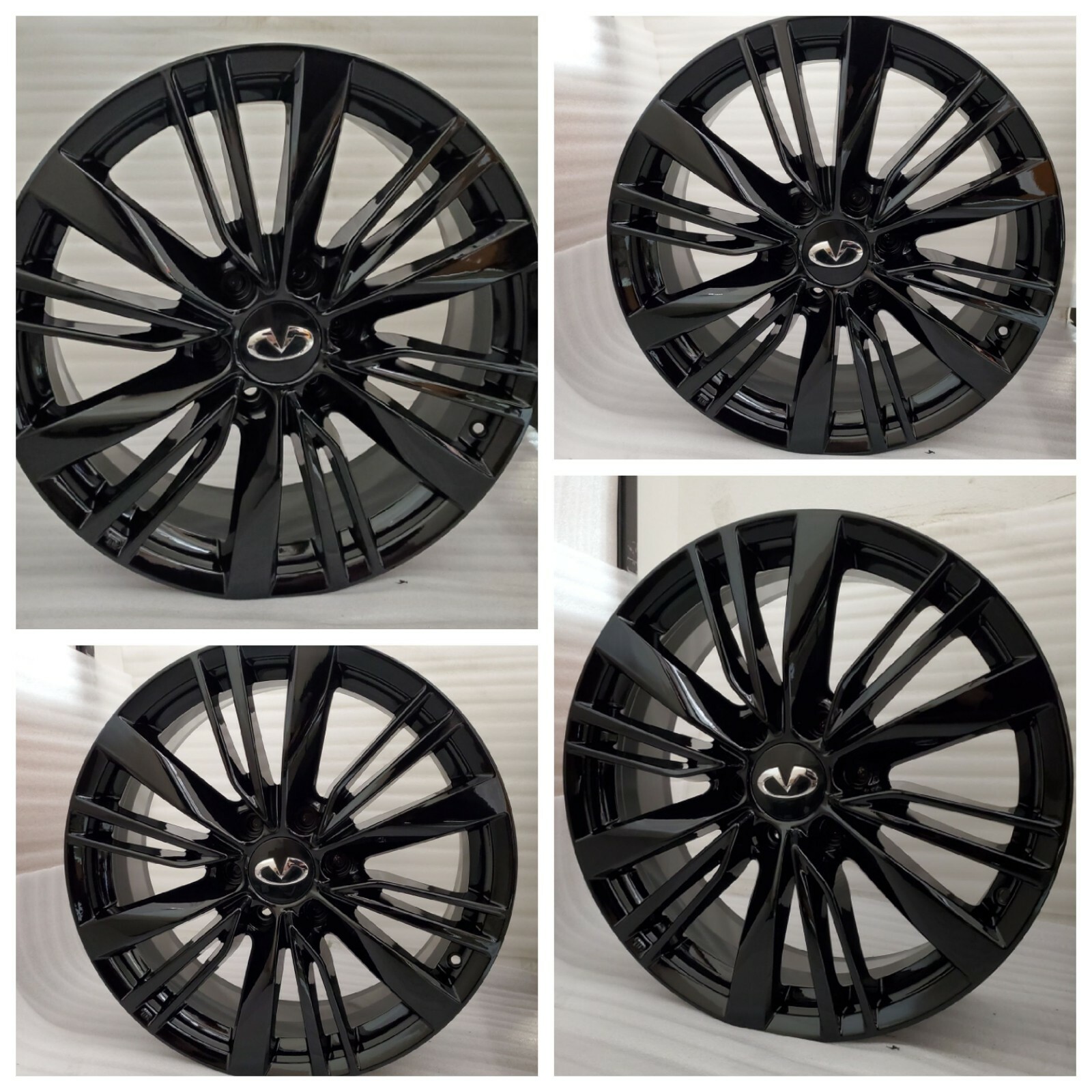 Original 20" Infiniti QX80 QX56 OEM Wheels Gloss Black Rims 22 18 19 ...