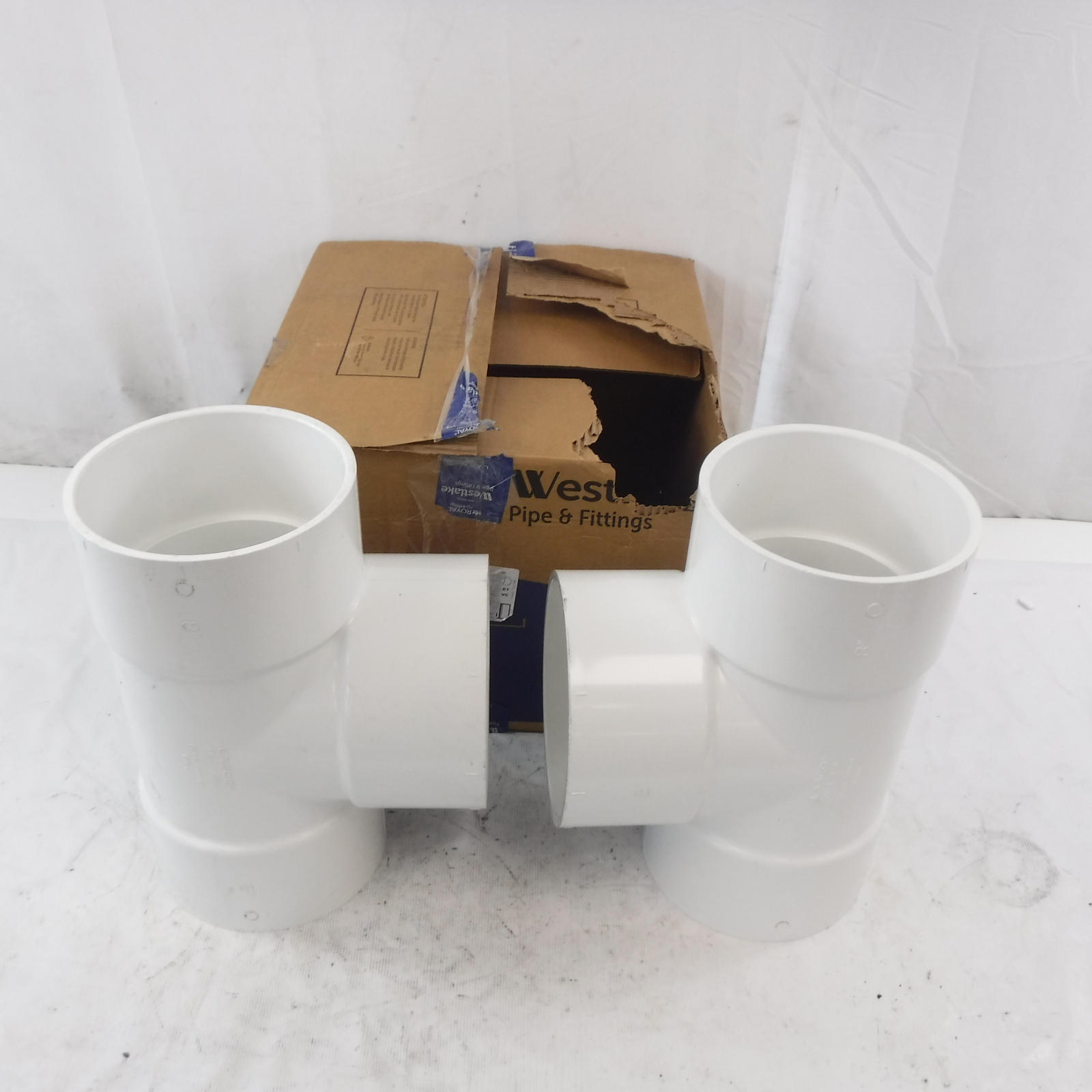 2 Pack Lasco 8"x 8"x 8" PVC 1 SCH 40 D2466 Tee Fittings | eBay