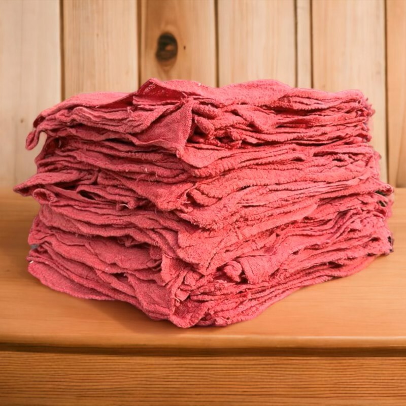 500 Pcs Red Shop Towels Jumbo 15x15 Cleaning Rags, A-Grade & Free ...