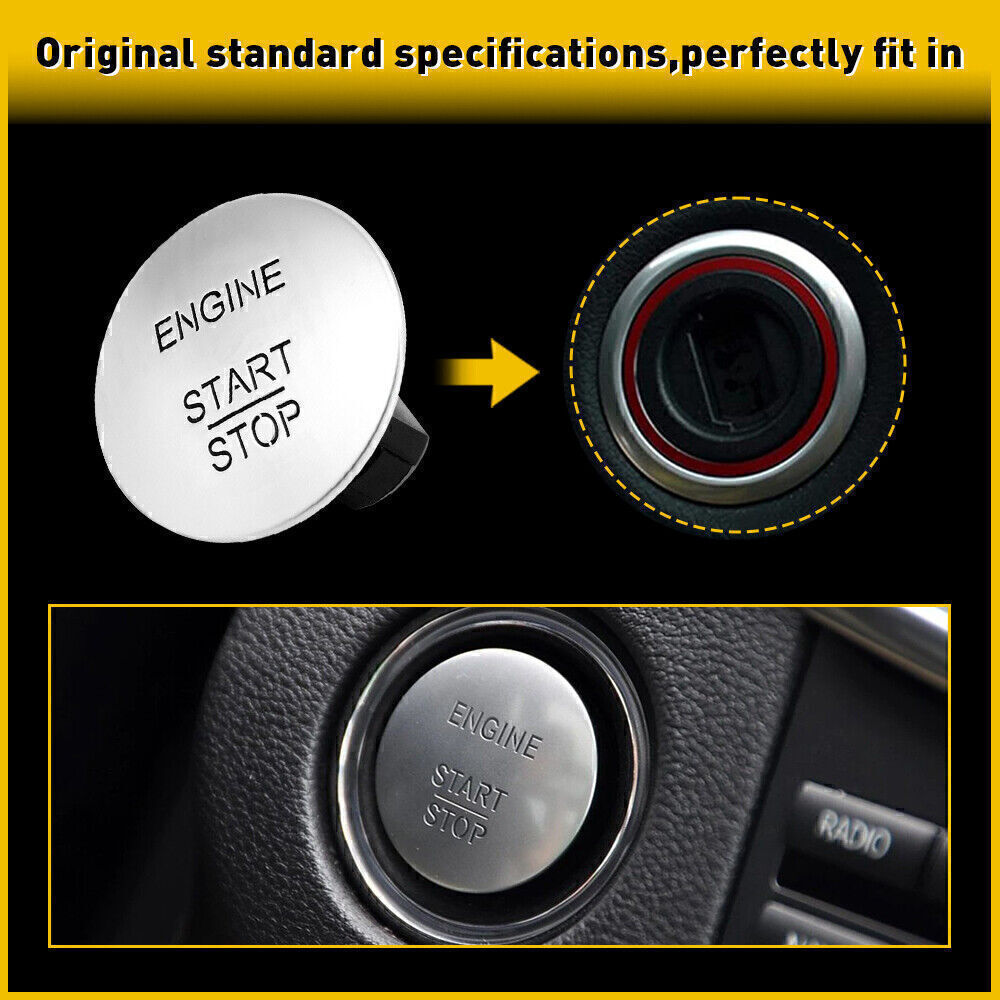 For Mercedes Benz Push To Start Button Engine Start Stop Push Button ...