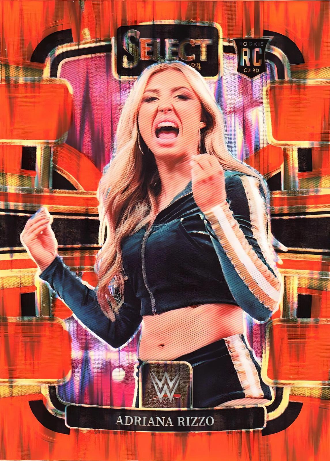 2024 Panini Select WWE - Concourse Adriana Rizzo #9 Orange Flash Prizm ...