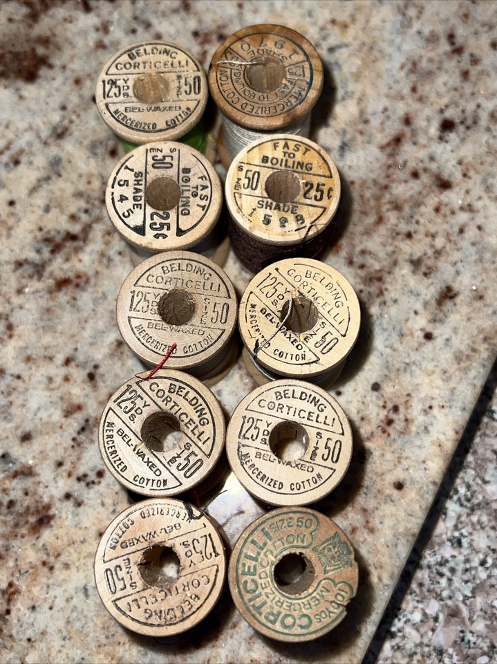 Lot of 45 Vintage Belding Corticelli Buttonhole Twist Silk Thread ...
