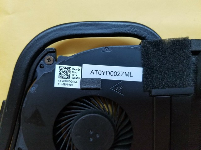 Dell Latitude E6540 Fan With Heatsink V0ngd 0V0NGD for sale online | eBay