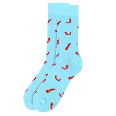 Hot Chili Peppers Socks Red Pepper Socks Crazy Fun Crew Socks Hot Sku0182 | eBay