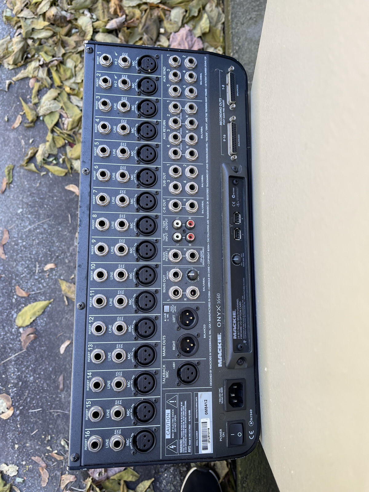 USED MACKIE ONYX 1640i 16 CHANNEL FIREWIRE RECORDING MIXER. | eBay