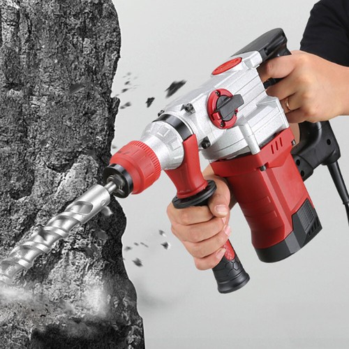 Brushless Cordless Electric Pick Hammer Drill Combo Kit with Battery ...