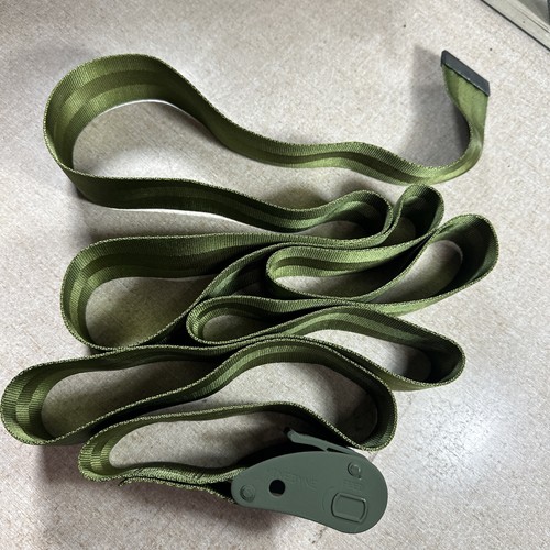 NEW USGI MILITARY STRAP WEBBING 105" OVERALL LENGTH 2" w/ METAL BUCKLE ...