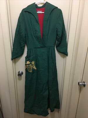 Vintage Styled By Dorian Green Robe | eBay