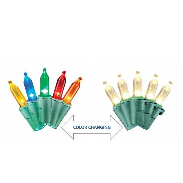100 Color Changing LED Warm White Multi color Lights Mini Christmas | eBay