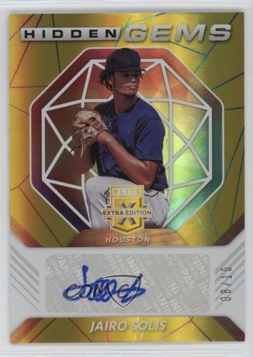 2021 Panini Elite Extra Edition - Hidden Gems Jairo Solis #HG-JS Gold ...