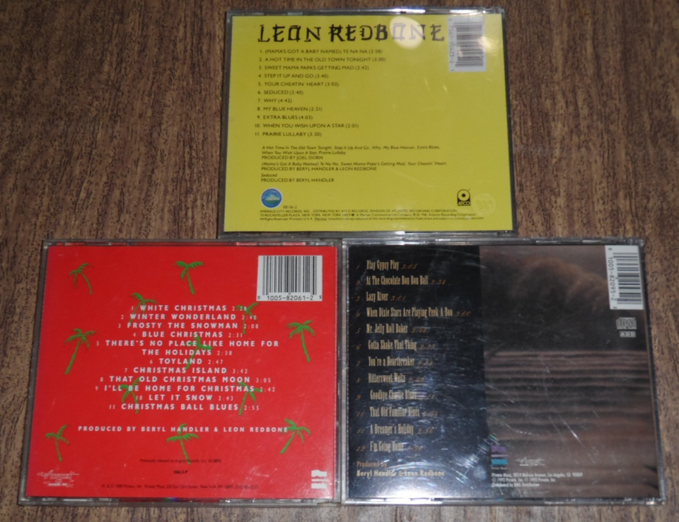 Leon Redbone 3 CD Lot Up a Lazy River FROM BRANCH TO BRANCH Christmas ...