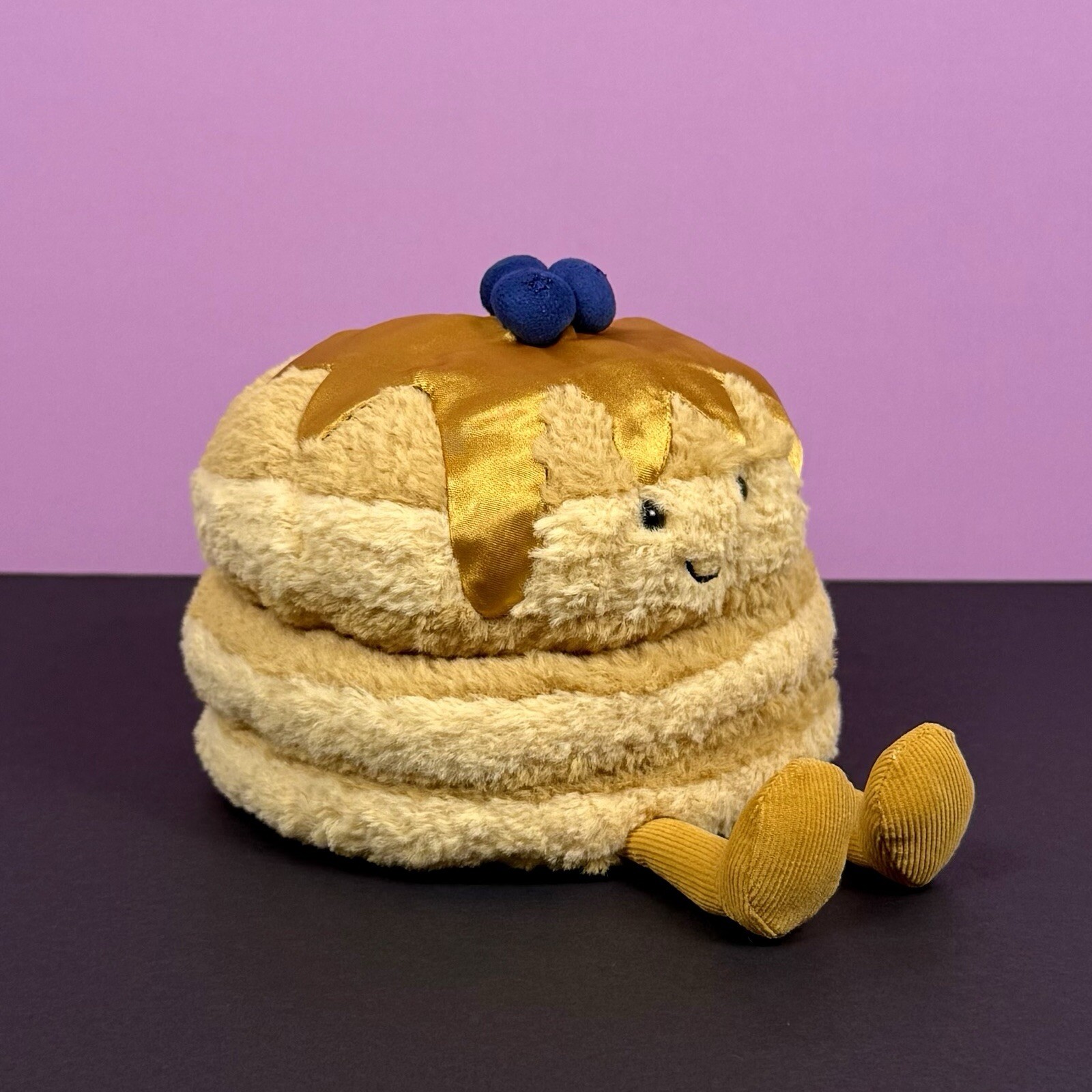 Jellycat AMUSEABLE PANCAKES Soft Plush Toy Rare Golden Fun Breakfast ...