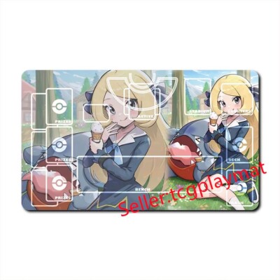 Cynthia Pokemon Playmat TCG Card Game Play Mat Gaming Desk Mat Mouse ...