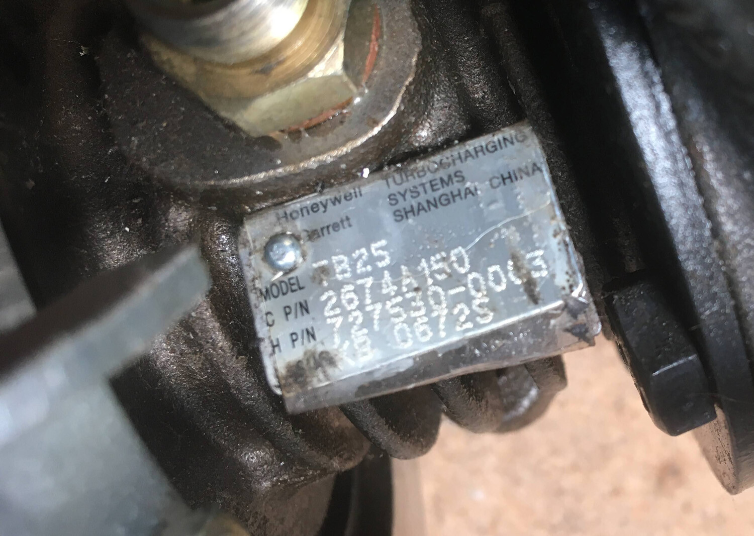 GENUINE GARRETT TB25 Turbocharger 2674A150 OE PERKINS PHASER 135T ...