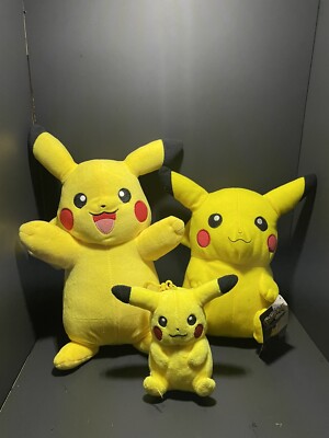 Pokemon Action Pikachu 12 inch Plush Up Lights and Sound Shake to ...