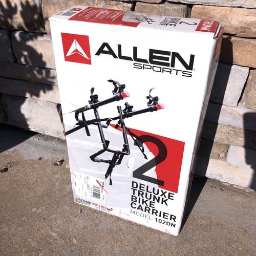 Allen Sports Deluxe 2 Bicycle Trunk Mounted Bike Rack Carrier 102DN ...